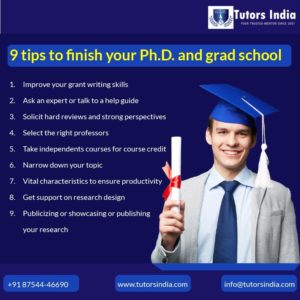 Nine tips for finishing your PhD and grad school