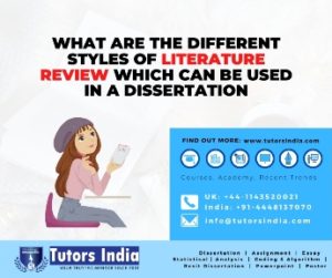 Different literature review styles for a dissertation