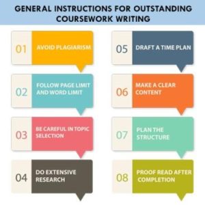 Instructions for outstanding academic coursework in research studies